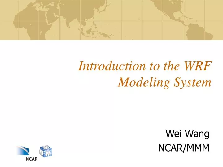 PPT - Introduction to the WRF Modeling System PowerPoint Presentation ...