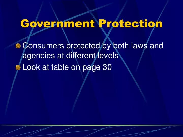 PPT - Government Protection PowerPoint Presentation, free download - ID ...