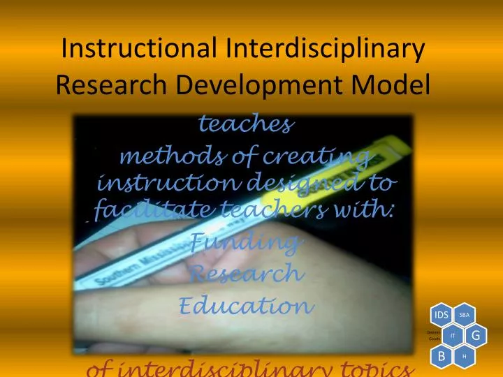 PPT - Instructional Interdisciplinary Research Development Model ...