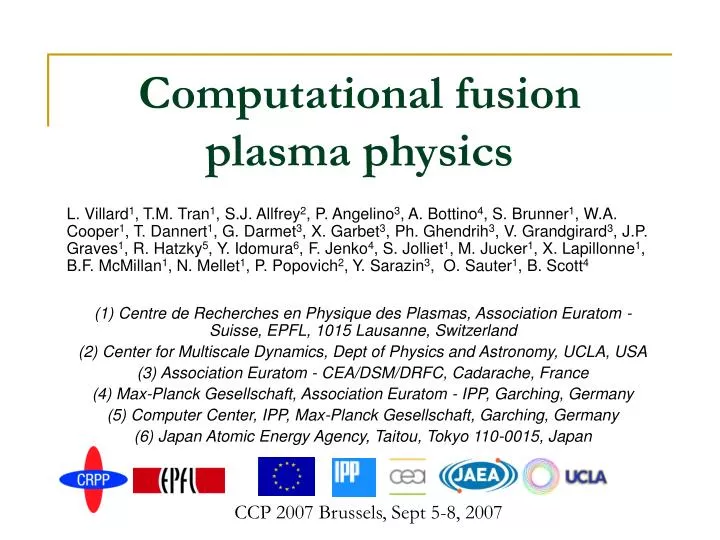 PPT - Computational fusion plasma physics PowerPoint Presentation, free ... PPT - Computational fusion plasma physics PowerPoint Presentation, free ...