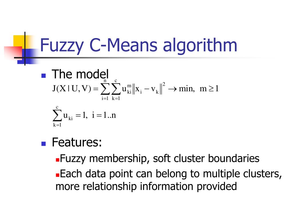 Ppt A New Initialization Method For Fuzzy C Means Using Fuzzy Subtractive Clustering