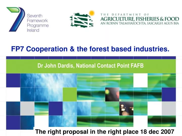 PPT - FP7 Cooperation & the forest based industries. PowerPoint ...