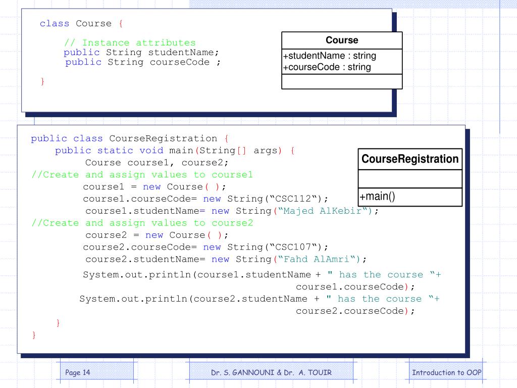 Ppt Objects And Instance Attributes And Variables Powerpoint Presentation Id3640219