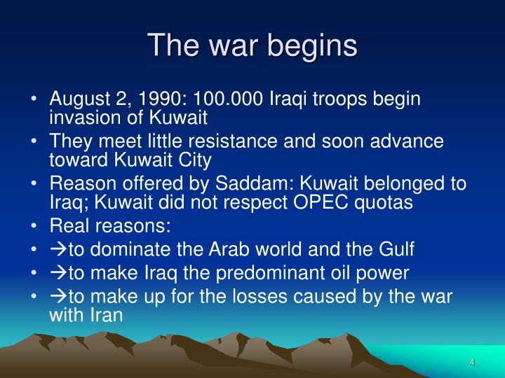 PPT - Gulf at War Part Two The Gulf War 1990-1991 and Beyond PowerPoint ...