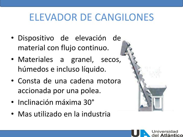 PPT - ELEVADORES DE CANGILONES PowerPoint Presentation - ID:3640982