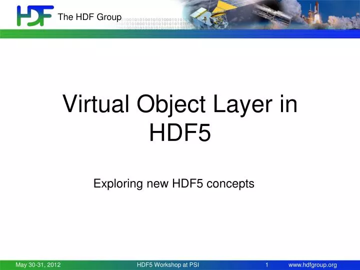 PPT - Virtual Object Layer in HDF5 PowerPoint Presentation, free ...