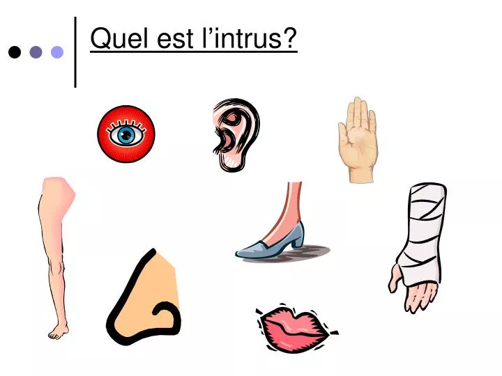 PPT - Quel est l’intrus? PowerPoint Presentation, free download - ID ...