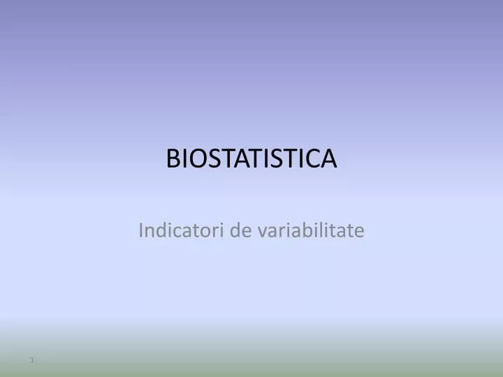 PPT - BIOSTATISTICA PowerPoint Presentation, free download - ID:3642637
