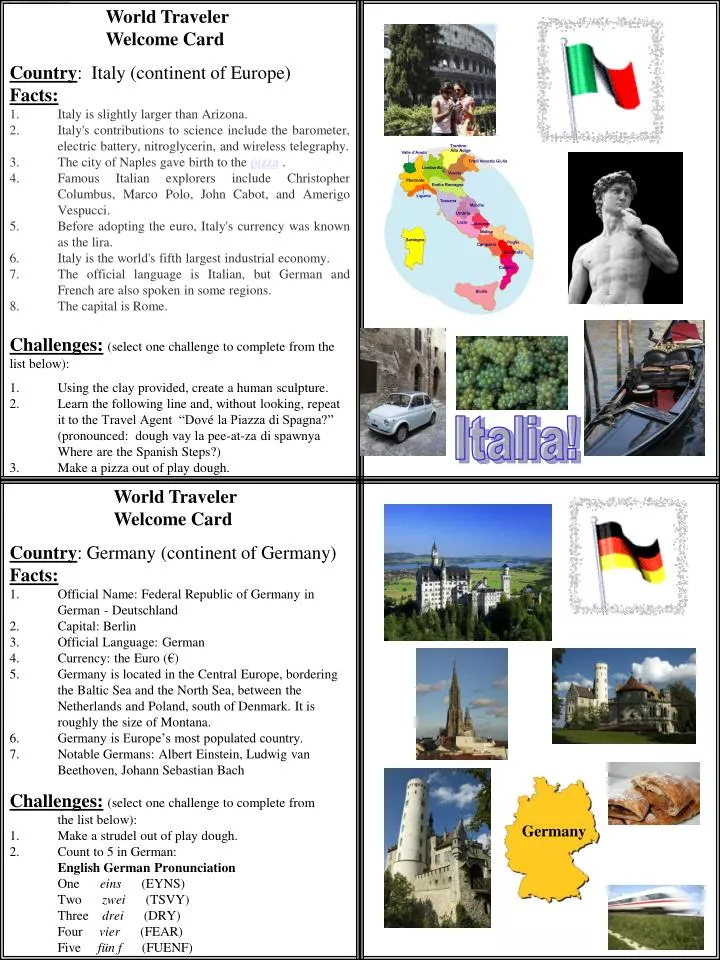 PPT - World Traveler Welcome Card PowerPoint Presentation, free ...