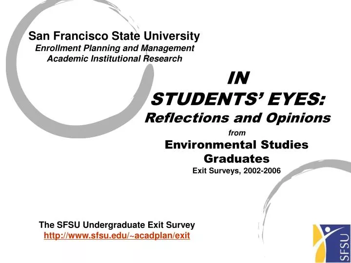 PPT - San Francisco State University Enrollment Planning and Management ...