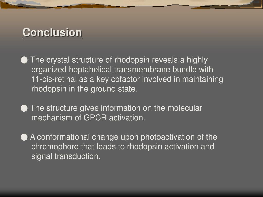 PPT - Crystal Structure of Rhodopsin : A G Protein-Coupled Receptor ... PPT - Crystal Structure of Rhodopsin : A G Protein-Coupled Receptor ...