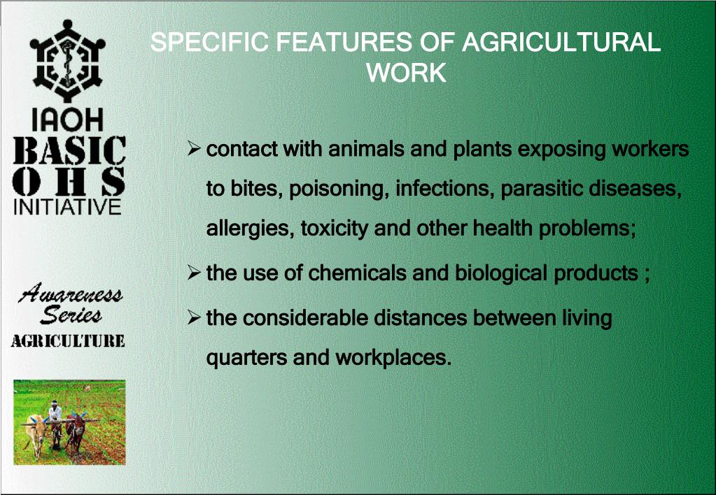 PPT - Occupational Safety and Health in Agriculture- The BOHS Approach ...