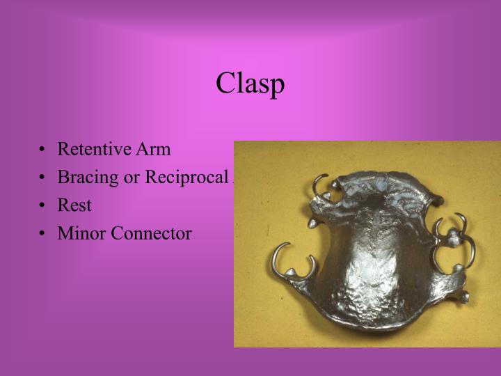 PPT - CLASP RETAINED REMOVABLE PARTIAL DENTURES PowerPoint Presentation ...