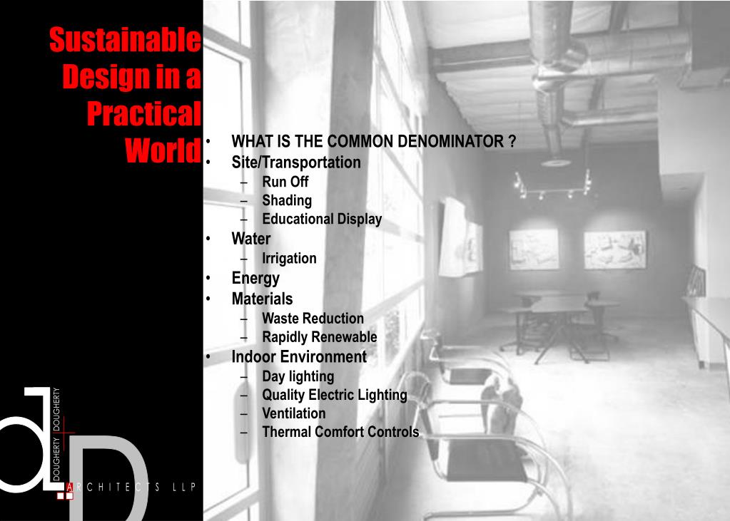PPT - Practical Approaches to Sustainable Design in Architecture ...