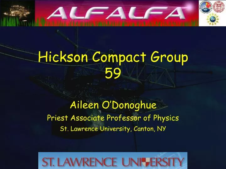 PPT - Hickson Compact Group 59 PowerPoint Presentation, free download ...