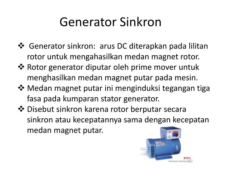 PPT - Generator Sinkron PowerPoint Presentation, free download - ID:3653385