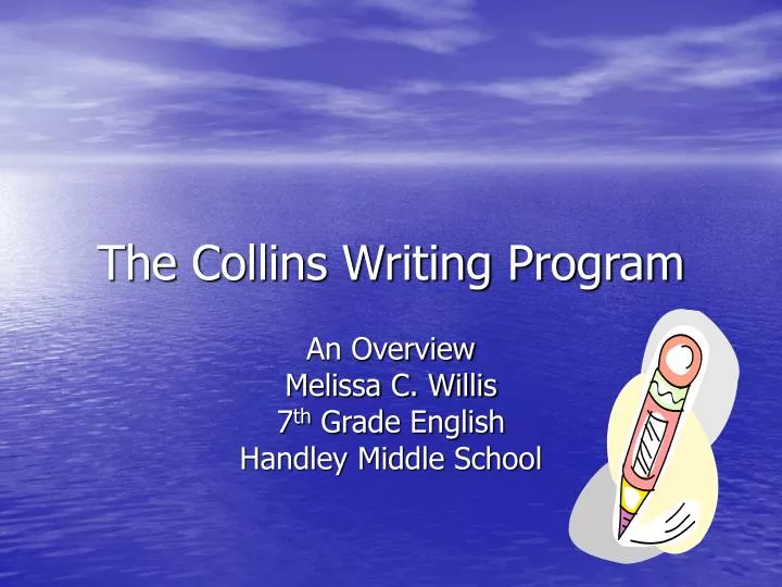 PPT - The Collins Writing Program PowerPoint Presentation, free ...