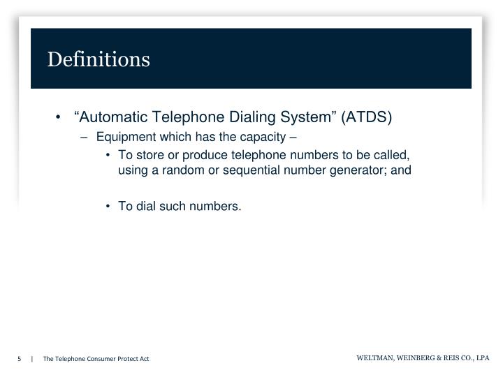 PPT - The Telephone Consumer Protection Act PowerPoint Presentation ...