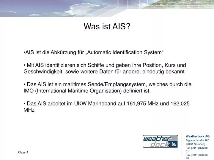 PPT - Was ist AIS? PowerPoint Presentation, free download - ID:3654163