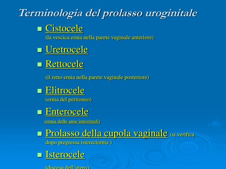 PPT - Prolasso urogenitale PowerPoint Presentation - ID:3654605