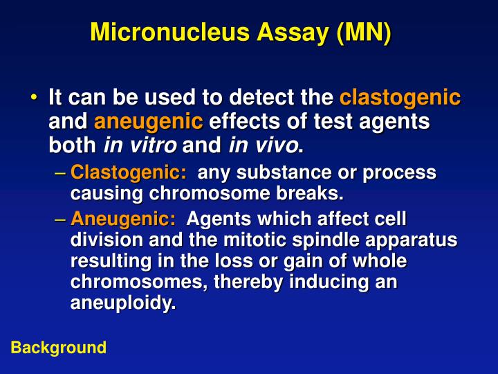 PPT - Wet Lab Radiation Damage Measured by Micronucleus (MN) Assay ...