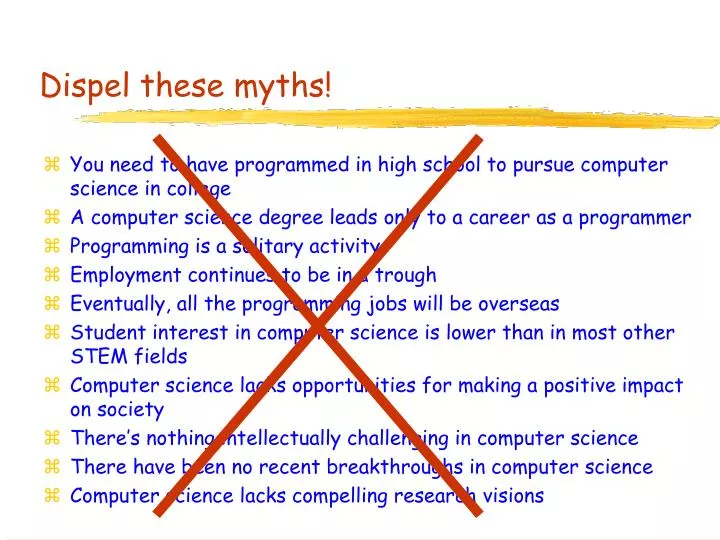 PPT - Dispel these myths! PowerPoint Presentation, free download - ID ...