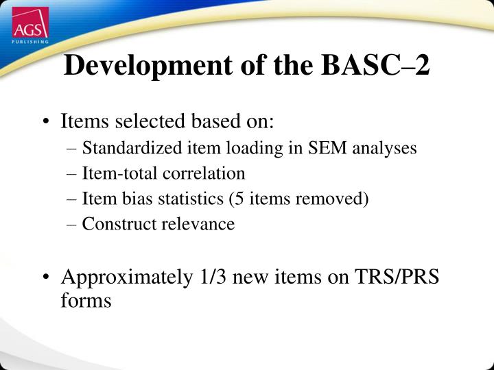 PPT - Behavior Assessment System for Children, Second Edition (BASC-2 ...