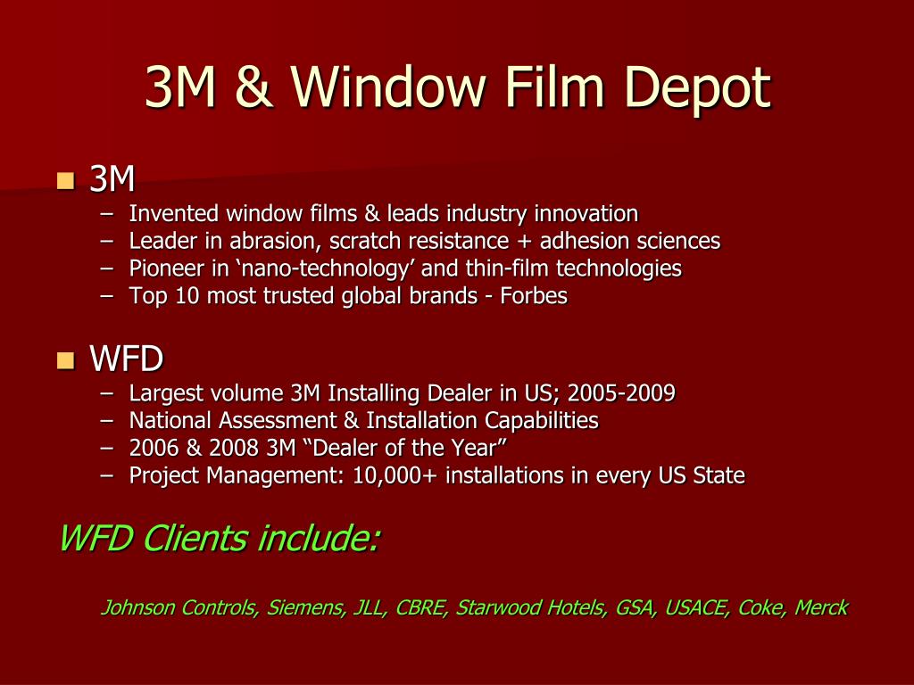PPT - Installed 3M Window Film Solutions for Commercial Buildings ...
