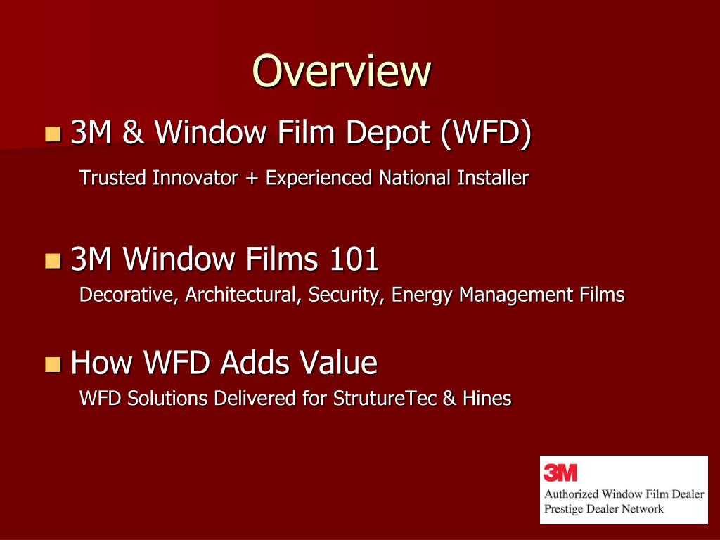 PPT - Installed 3M Window Film Solutions for Commercial Buildings ...