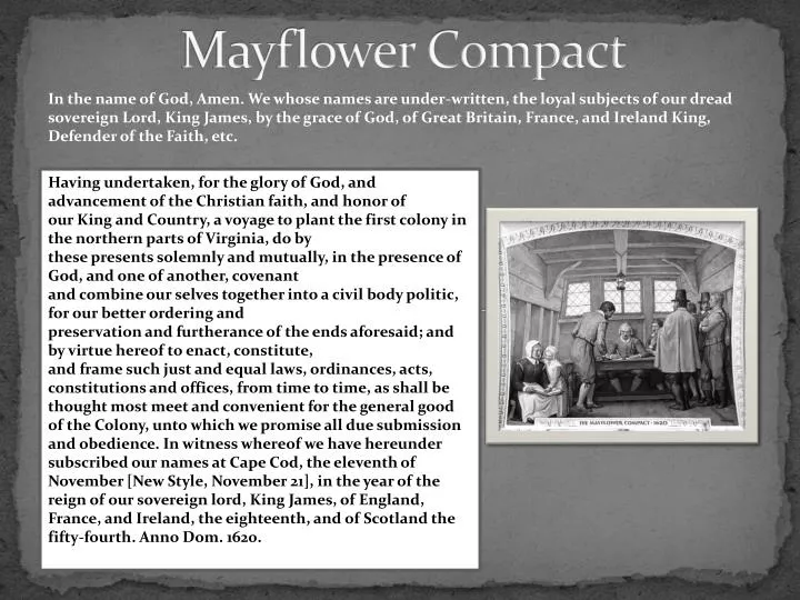 PPT - Mayflower Compact PowerPoint Presentation, free download - ID:3656012