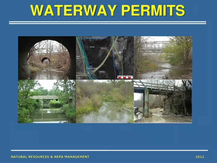 PPT - WATERWAY PERMITS PowerPoint Presentation, free download - ID:3656246