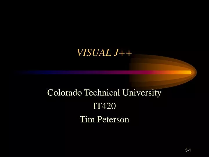 PPT - VISUAL J++ PowerPoint Presentation, free download - ID:3656376