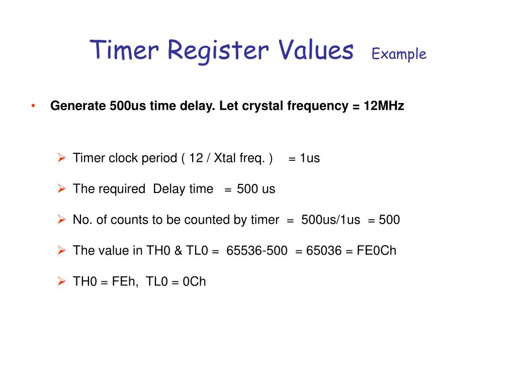 PPT - Timer/Counter Programming PowerPoint Presentation, free download ...