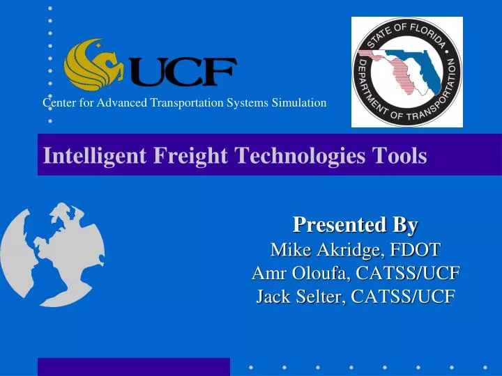 PPT - Intelligent Freight Technologies Tools PowerPoint Presentation ...