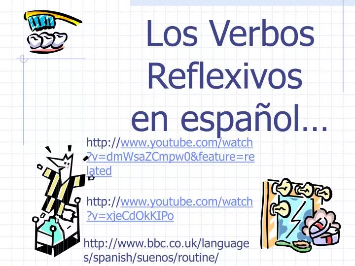 PPT - Los Verbos Reflexivos en español… PowerPoint Presentation, free ...