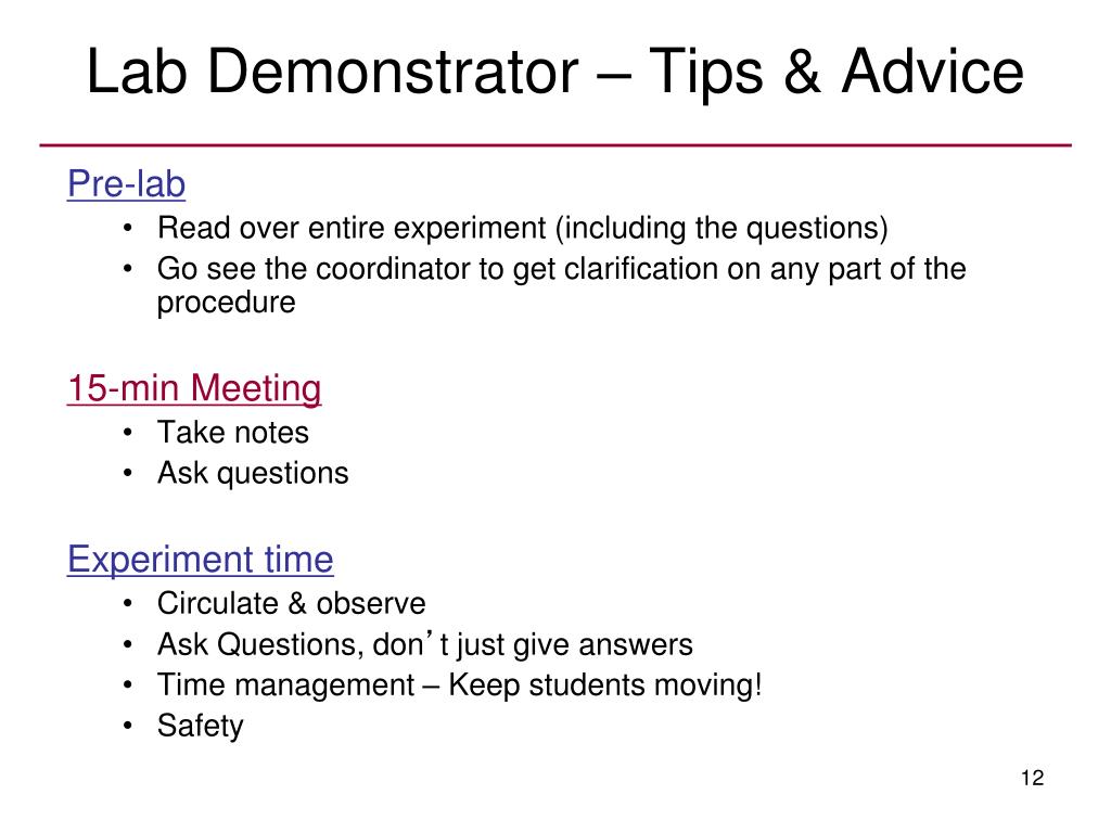 PPT - Department of Chemistry & Chemical Biology TA Orientation ...