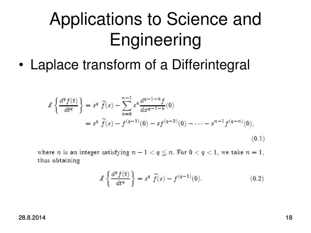 Ppt Fractional Calculus And Its Applications To Science And