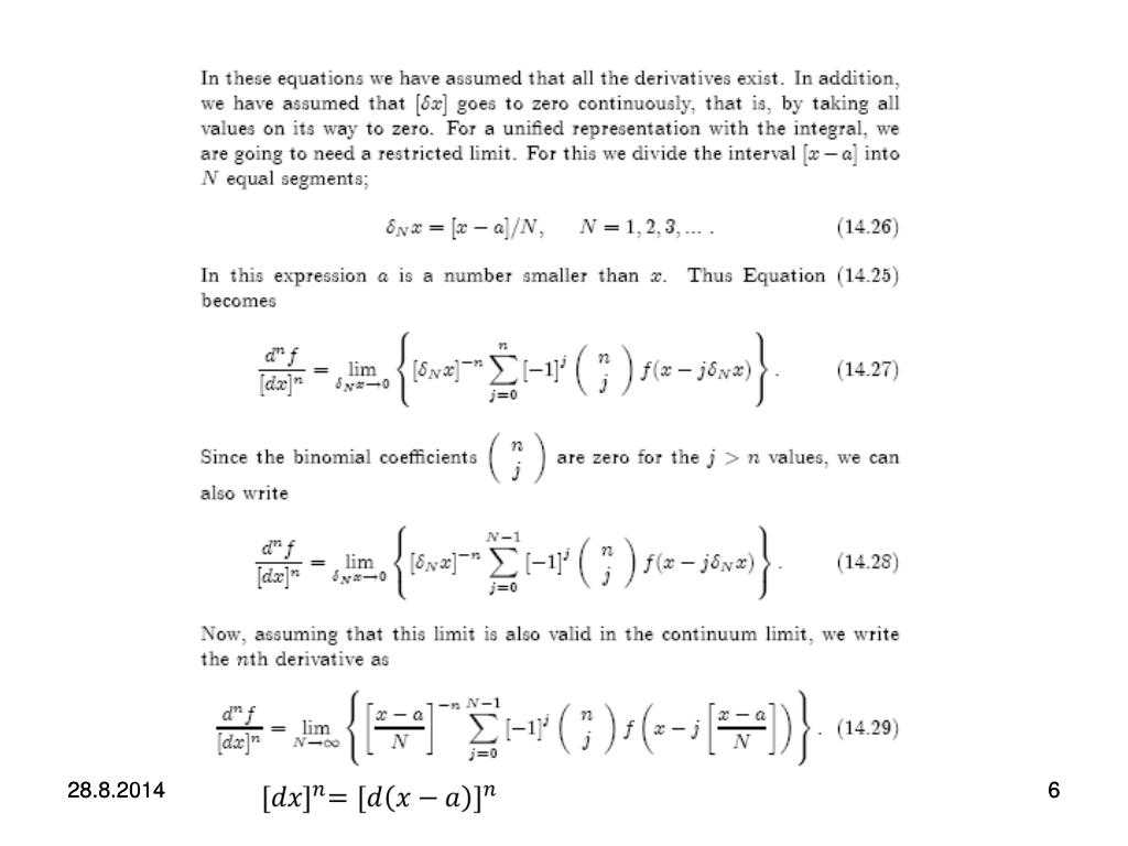 Ppt Fractional Calculus And Its Applications To Science And