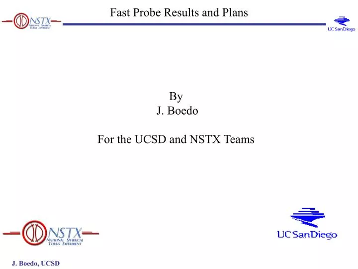 PPT - Fast Probe Results and Plans PowerPoint Presentation, free ...
