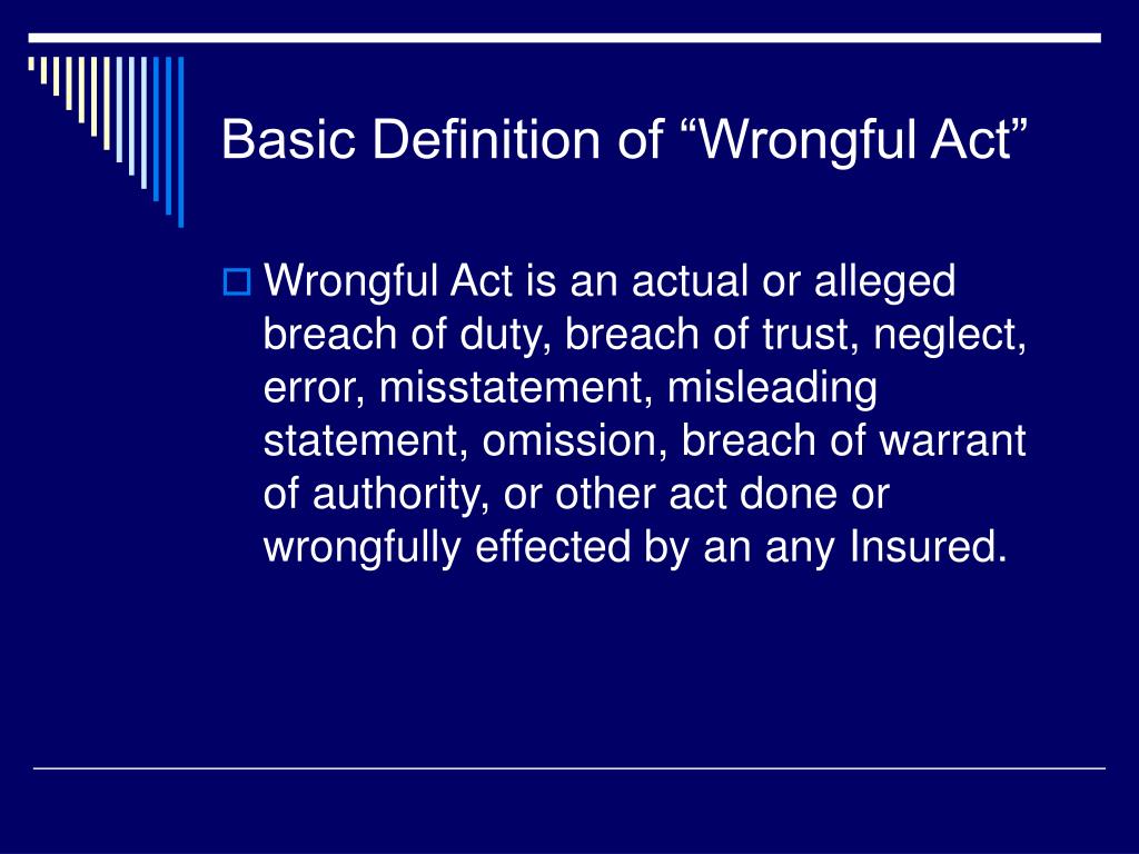 PPT - Directors’ & Officers’ Liability Insurance – The Fundamentals ...