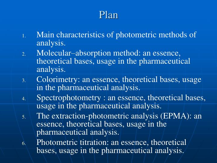 PPT - Photometric methods of analysis PowerPoint Presentation - ID:3660291