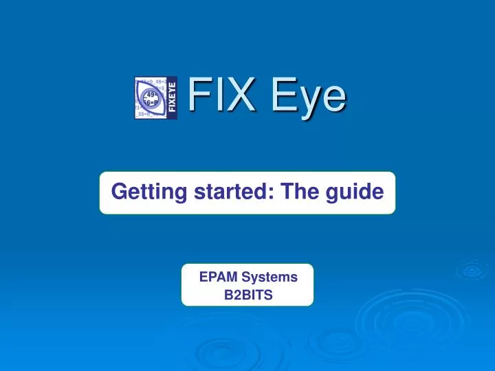 PPT - FIX Eye PowerPoint Presentation, free download - ID:3661241