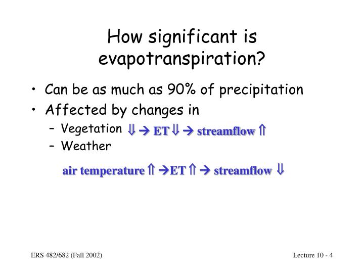 PPT - Evapotranspiration PowerPoint Presentation - ID:3661266