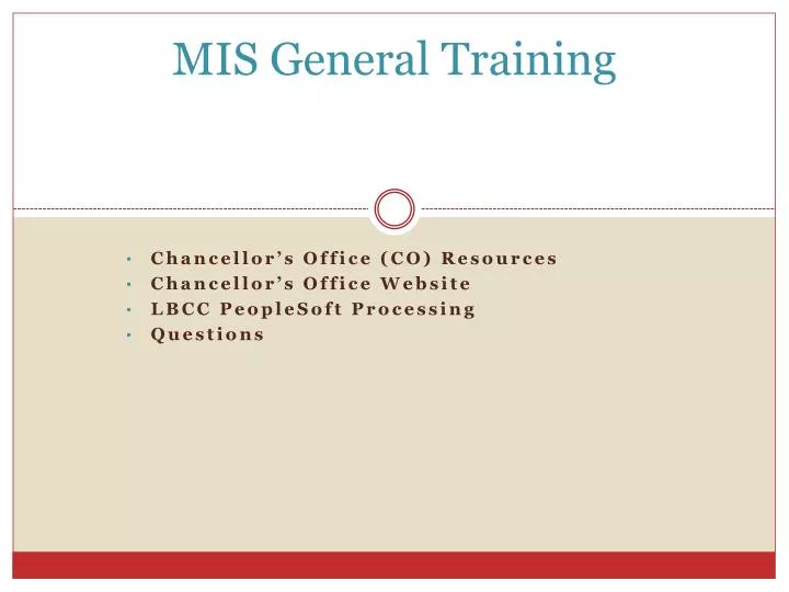 PPT - MIS General Training PowerPoint Presentation, free download - ID ...