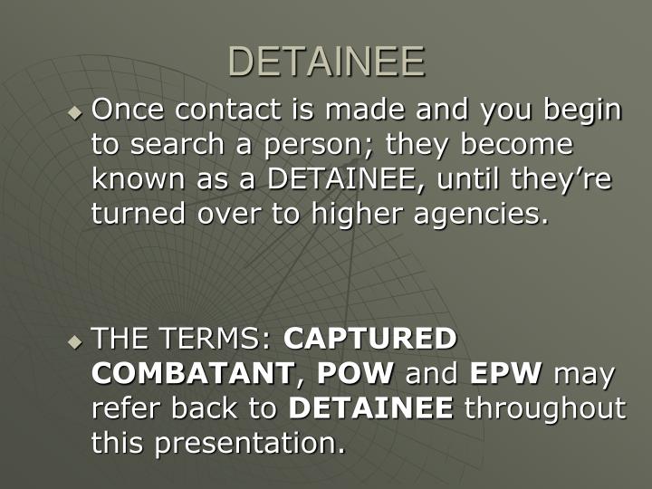 PPT - Detainee Handling PowerPoint Presentation - ID:3662370