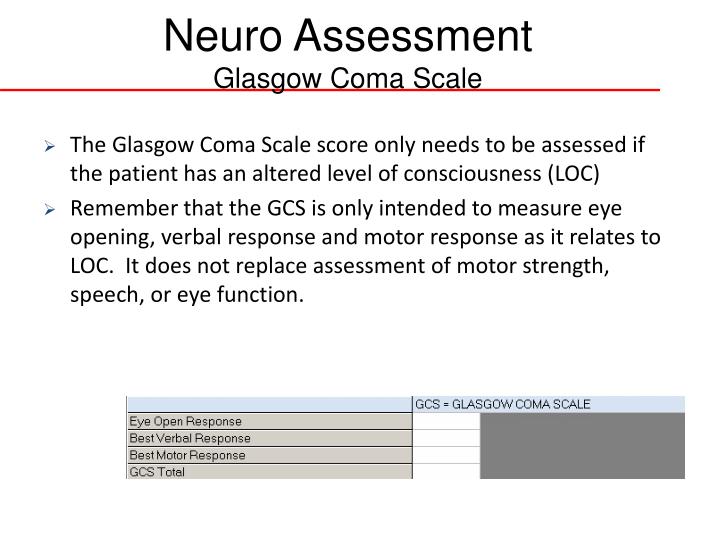 PPT - Advanced Neuro Assessment PowerPoint Presentation - ID:3662384