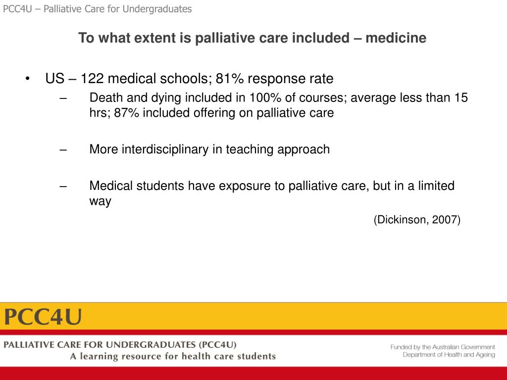 PPT - Inclusion of Palliative Care in Nursing and Medicine Education: A ...