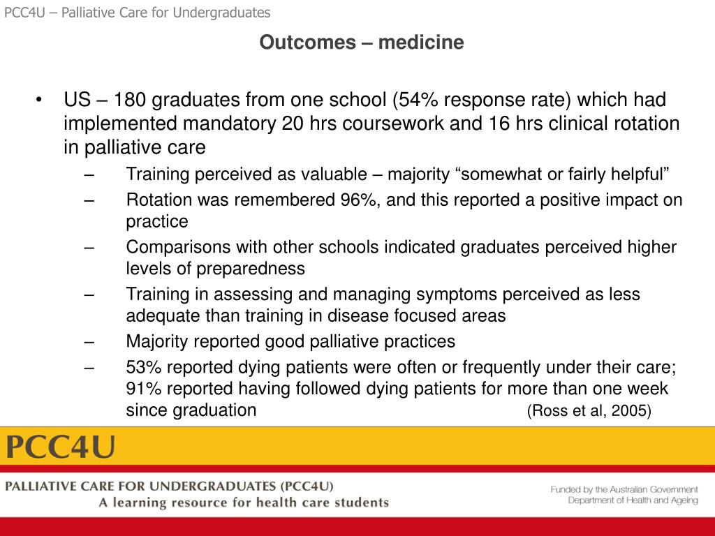 PPT - Inclusion of Palliative Care in Nursing and Medicine Education: A ...