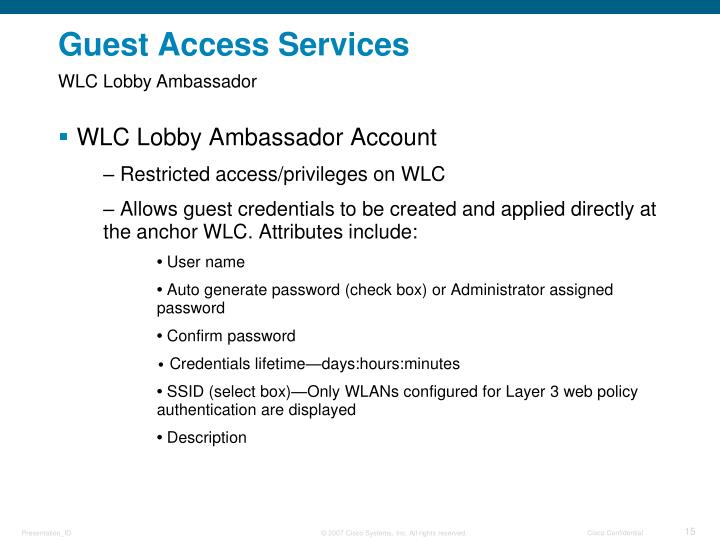 PPT - Guest Access PowerPoint Presentation - ID:3662514