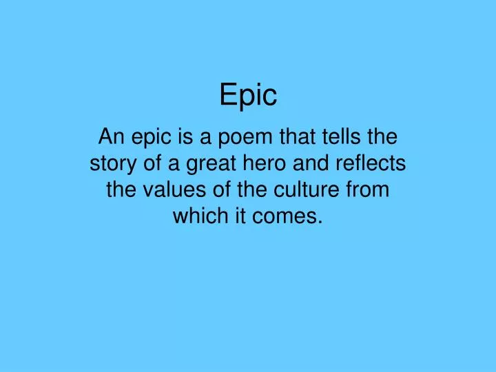 PPT - Epic PowerPoint Presentation, free download - ID:3662754